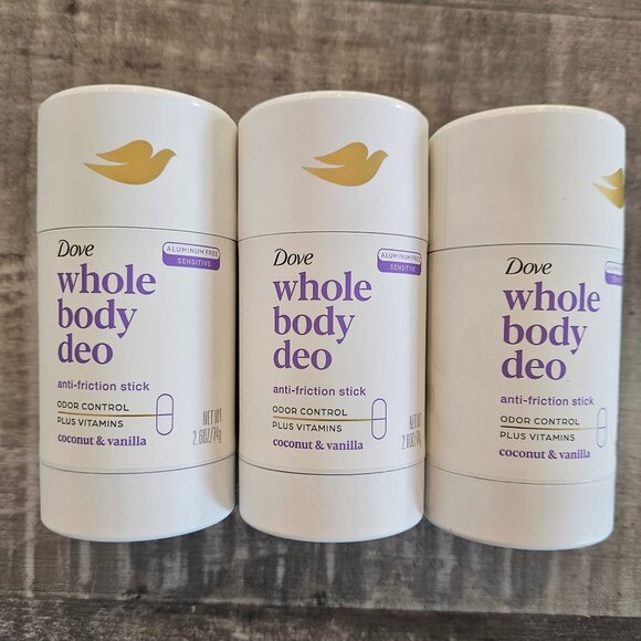 Dove | Bath & Body | 3 New Dove Whole Body Deodorant Coconut Vanilla ...